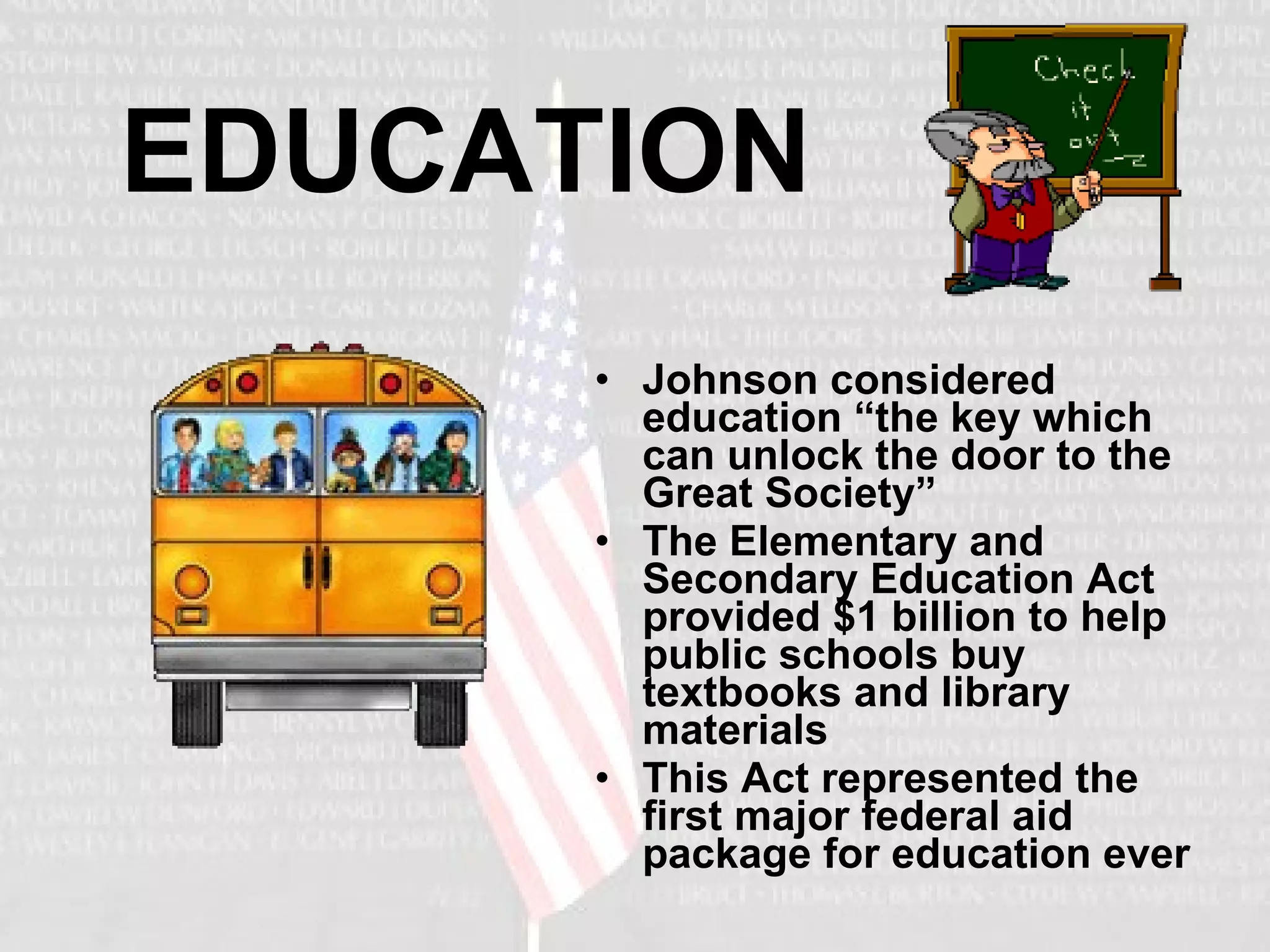 The great society & lbj | PPT | Civic affairs | Politics