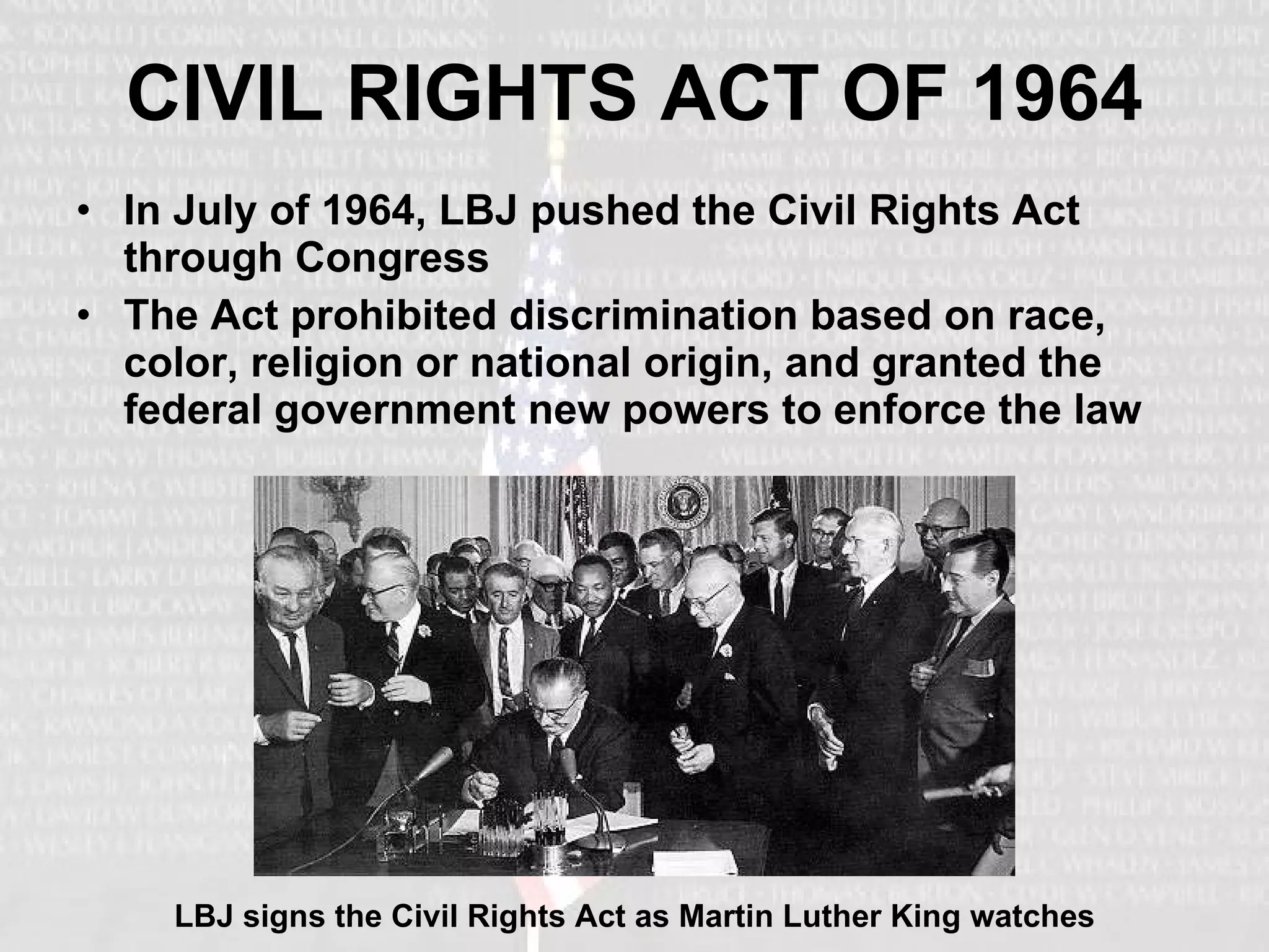 The great society & lbj | PPT | Civic affairs | Politics