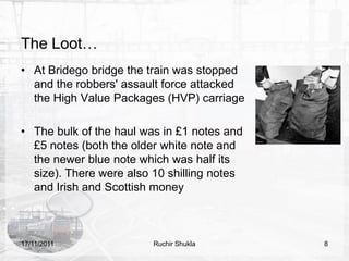 The great train robbery of 1963 | PPTX | Crime & Harmful Acts to ...