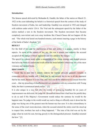 The great trial of mahatma gandhi | PDF