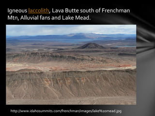 The Great Unconformity Frenchman Mountain Southern Nevada | PPTX