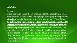 The great vowel shift | PPTX