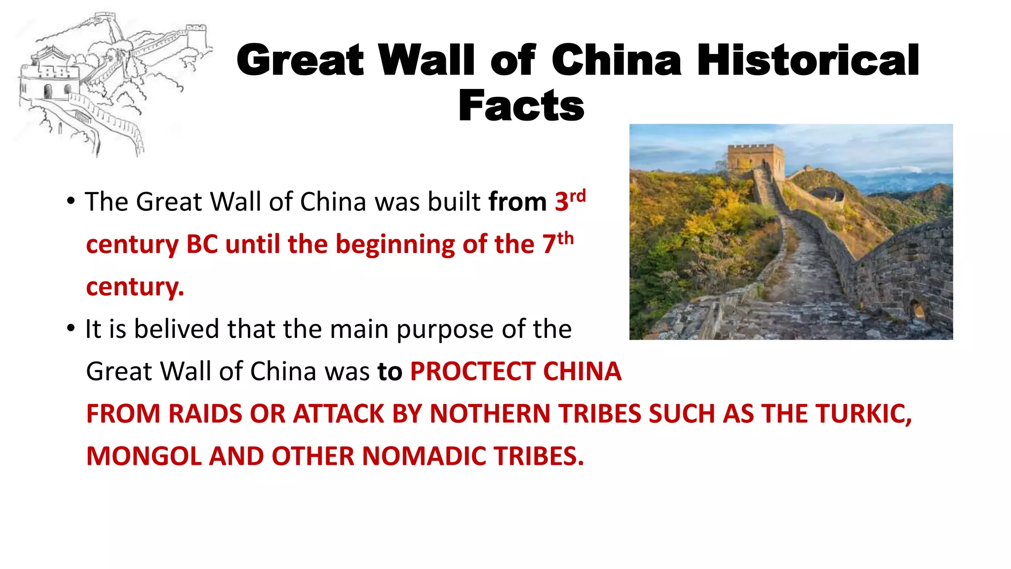 The great wall of china | PPTX