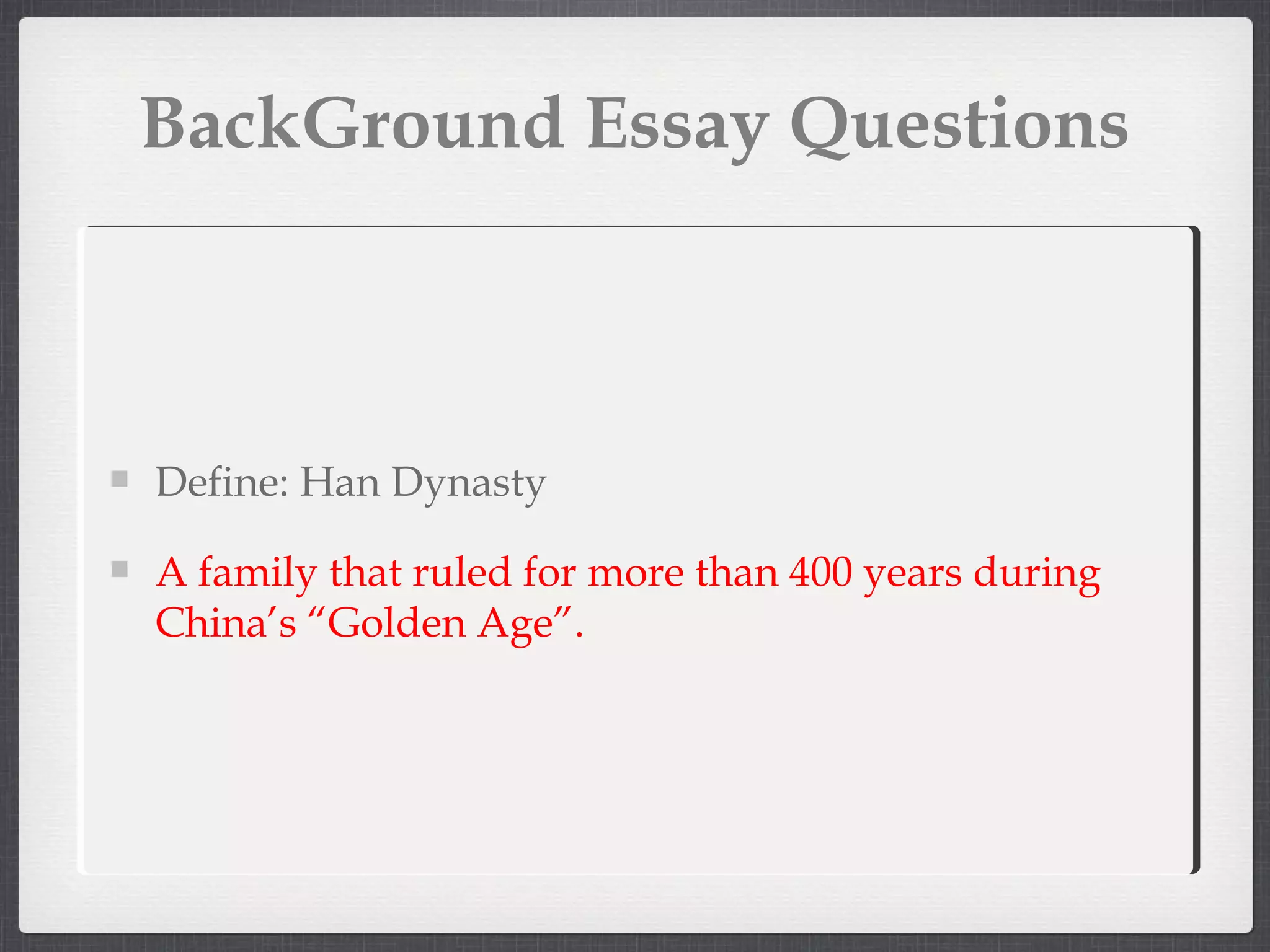 The great wall of china mini dbq | PPT