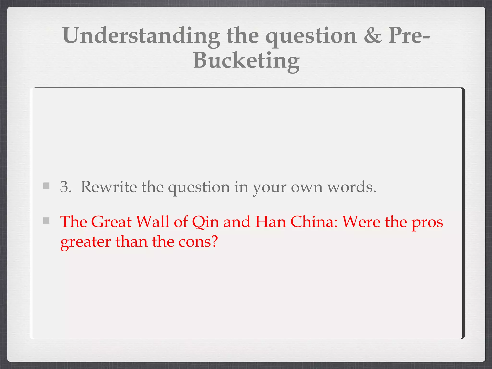 The great wall of china mini dbq | PPT