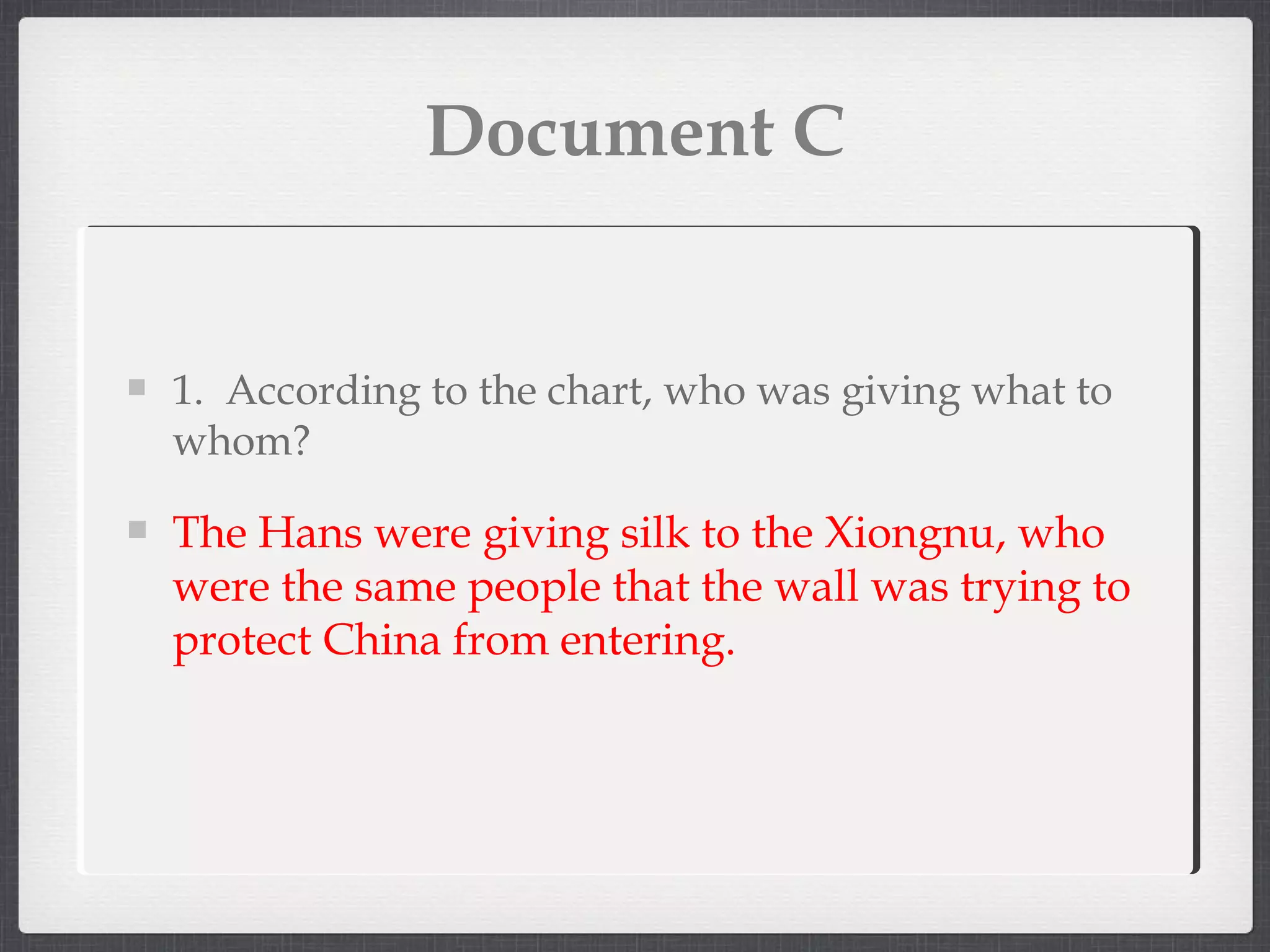 The great wall of china mini dbq | PPT