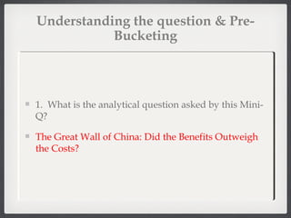 The great wall of china mini dbq | PPT