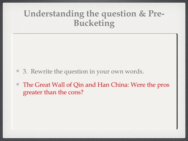 The great wall of china mini dbq | PPT