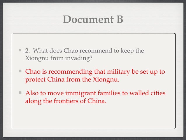 The great wall of china mini dbq | PPT