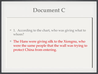 The great wall of china mini dbq | PPT