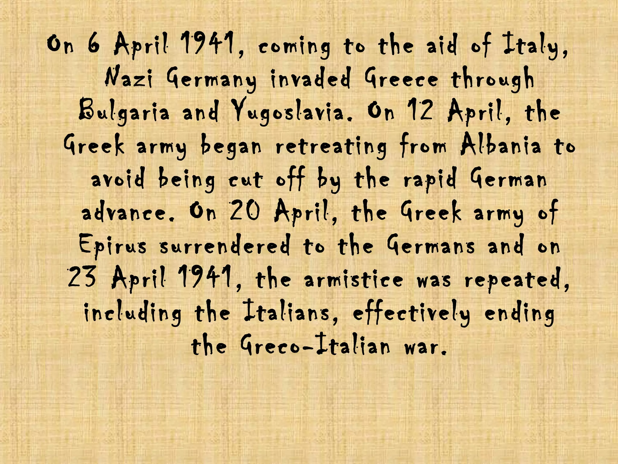 The greco italian war | PPT