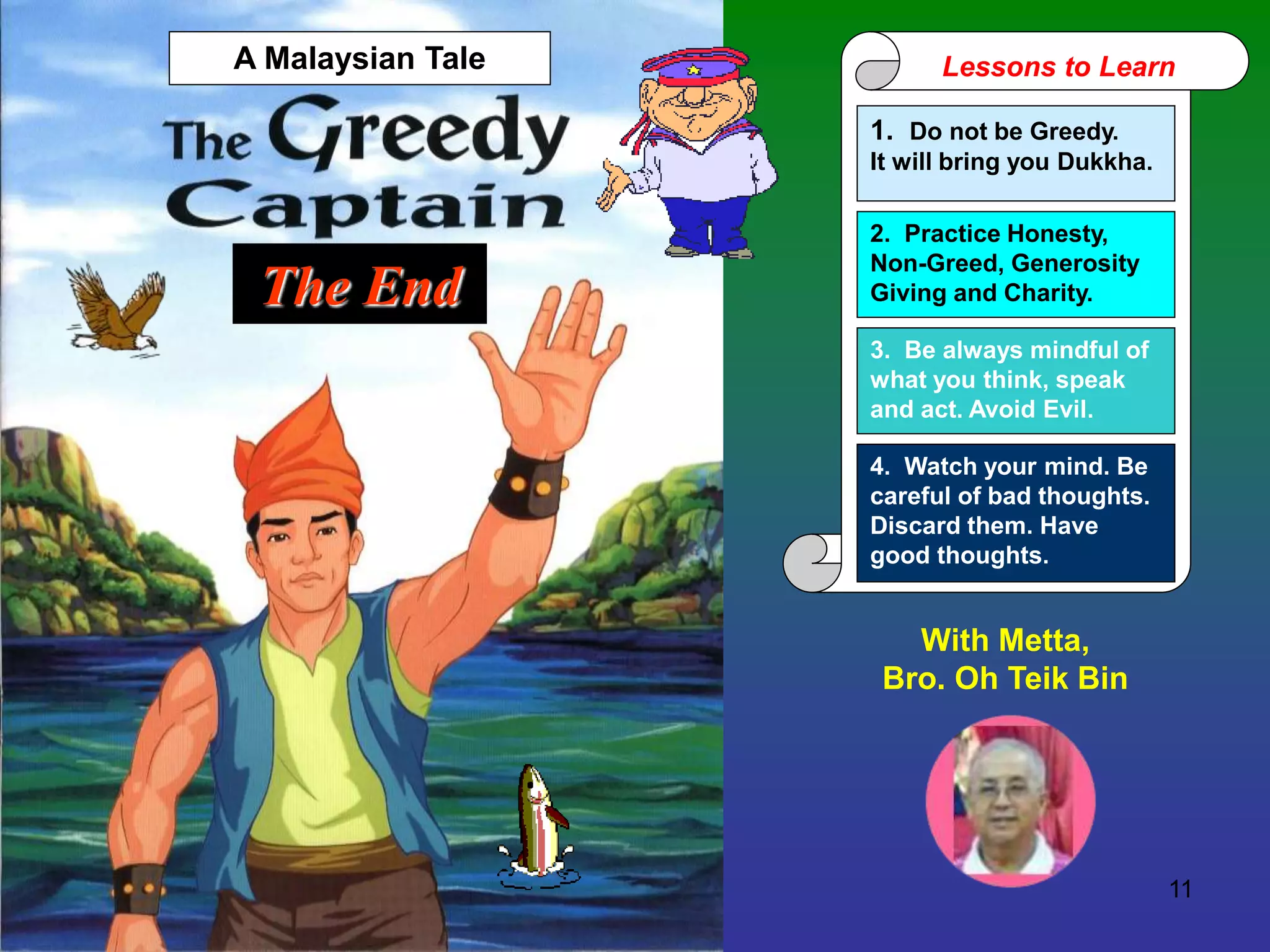 The Greedy Captain - A Malaysian Tale with a Moral | PPT