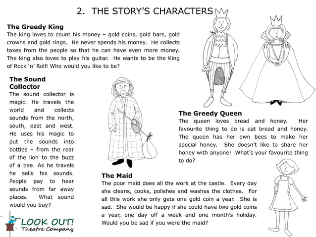 The greedy king and queen student workbook | PPT