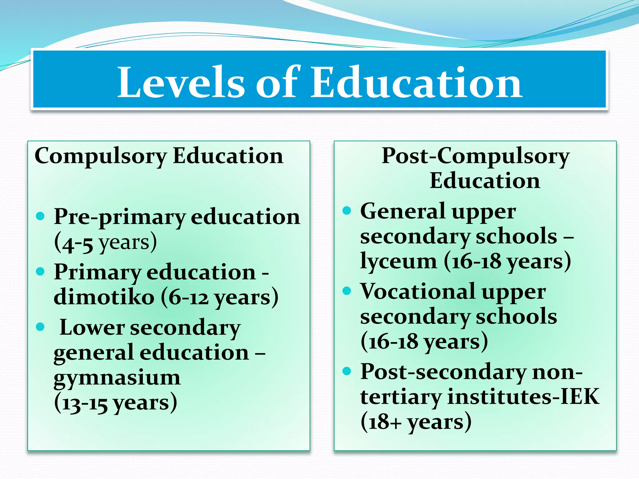 The greek educational | PPTX