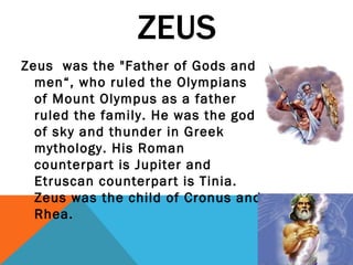 The Greek gods and the Atlantis | PPS