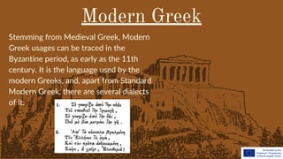 The Greek Language - Presentation 2023.pdf