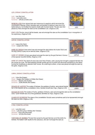 ~~ The greek name for constellations, was ^^ katasterismoi ^^ ~~ ( from google.com) | DOCX