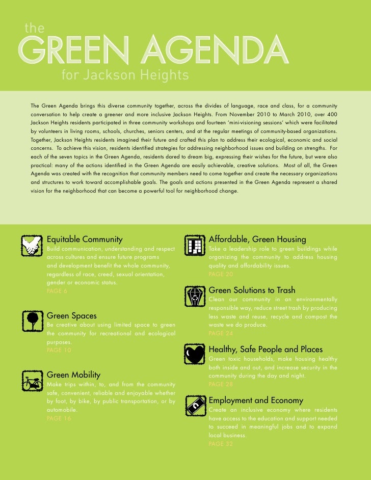 Introduction: The Green Agenda for Jackson Heights