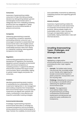 The Green Deception: Is the Promise of Sustainability Real? | PDF