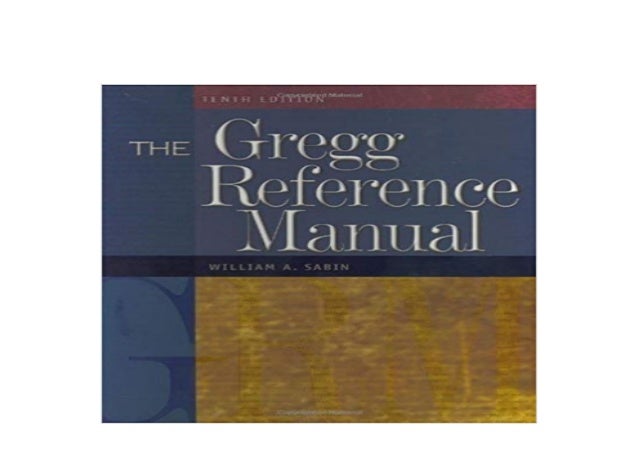 ~[PDF_FREE] LIBRARY~ The Gregg Reference Manual 10e A Manual of Style ...