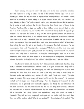 The grotesque in loorie moore's you're ugly, too | DOCX