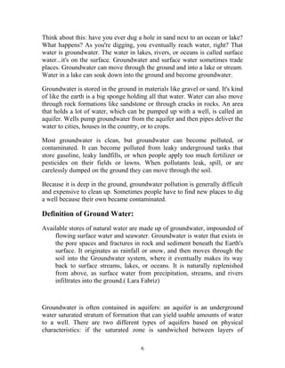 Assignment on The ground water management ordinance, 1985 bangladesh | DOC