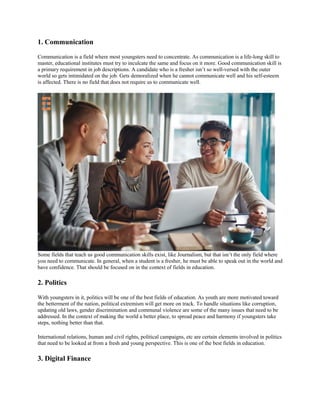 7 Important Growing Fields in Education | Future Education Magazine ...