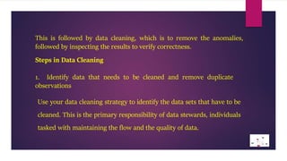 The Growing Importance of Data Cleaning | PPTX