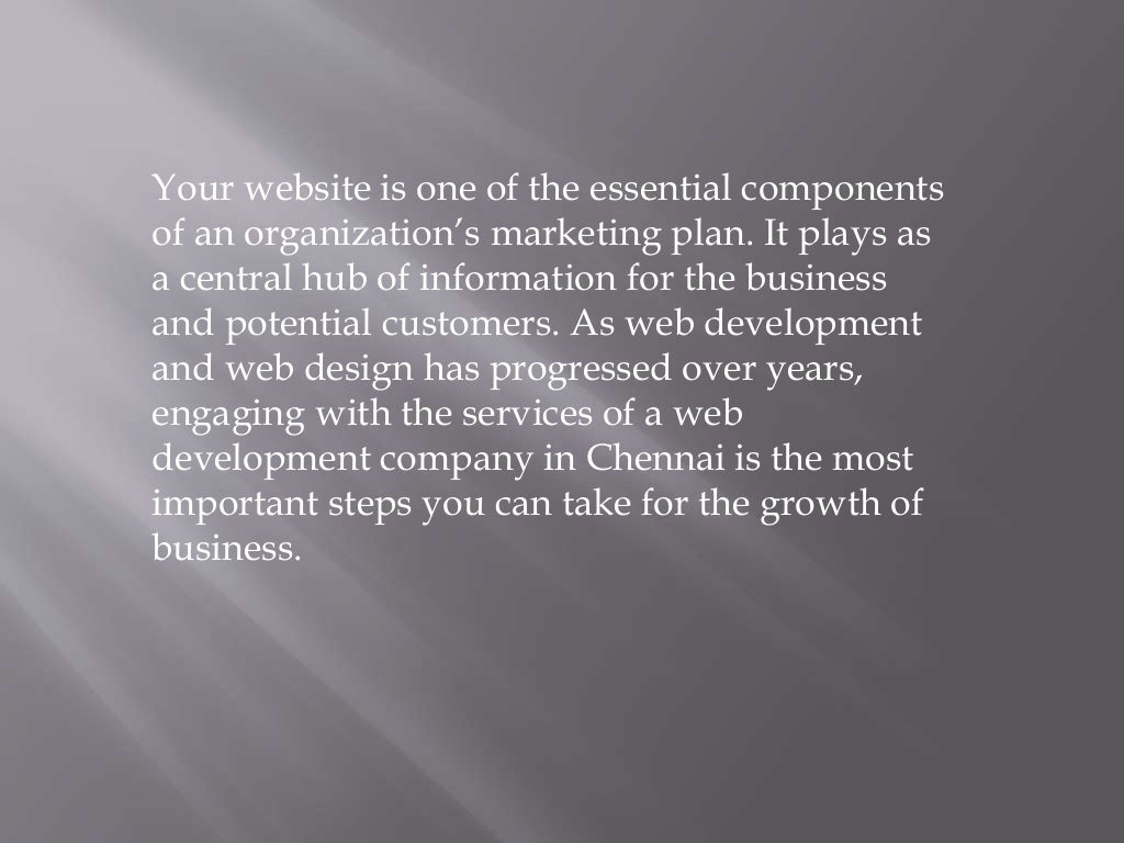 The growing importance of web development inthe success