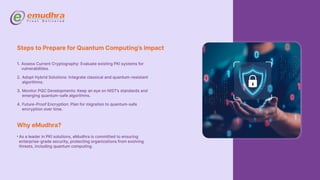 The Growing QuantumThreat to PKI Computer Security | PPTX