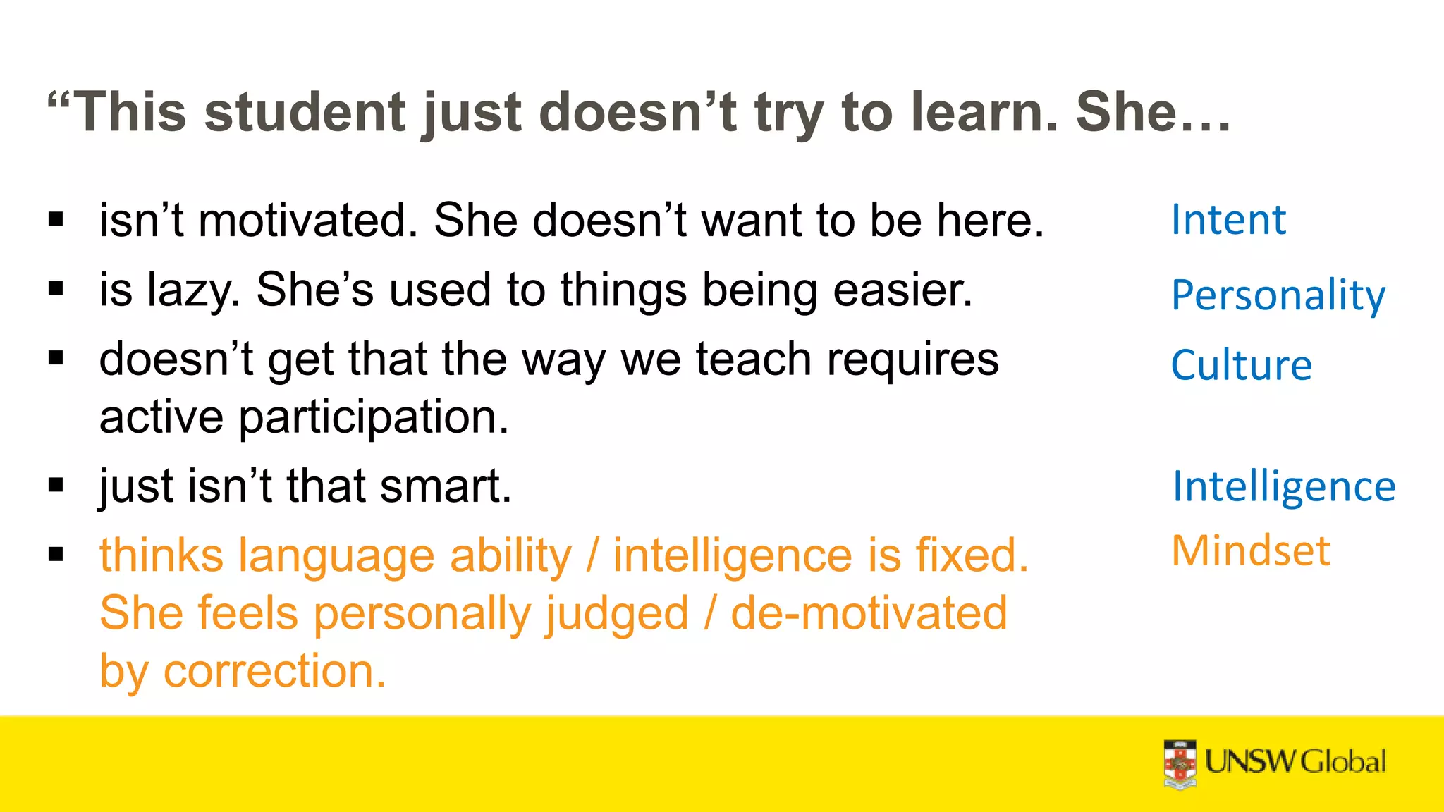 The growth mindset: The power of acknowledging potential | PPTX