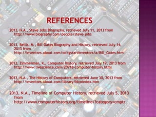 The growth of computing in the 20th century | PPT