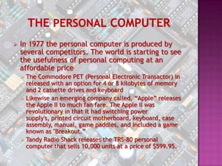 The growth of computing in the 20th century | PPT