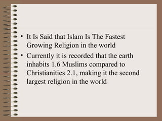 The growth of islam | PPT