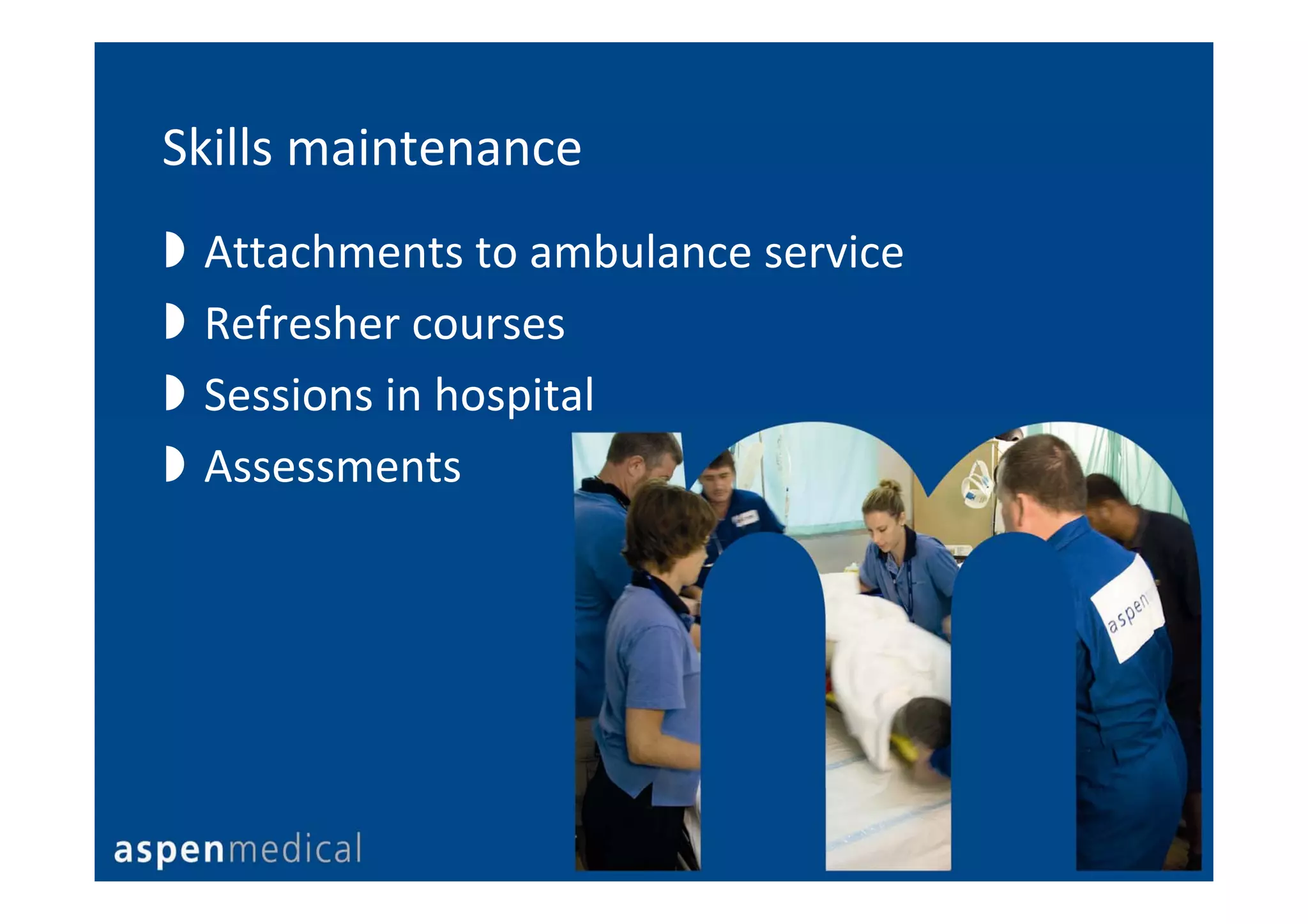 The growth of paramedic roles and the urgent need for national ...