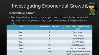 The growth of technology and linear and exponential growth | PPTX