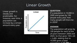 The growth of technology and linear and exponential growth | PPTX