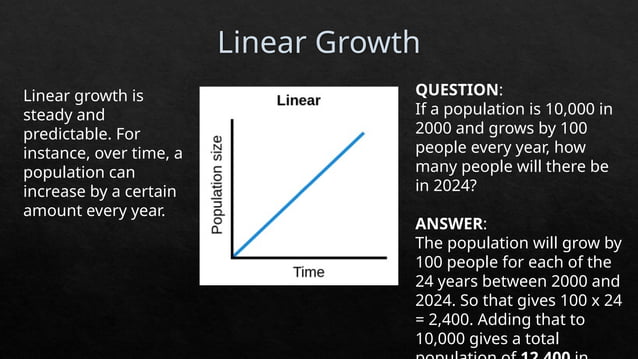 The growth of technology and linear and exponential growth | PPTX ...