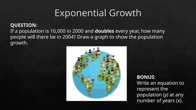 The growth of technology and linear and exponential growth | PPTX ...