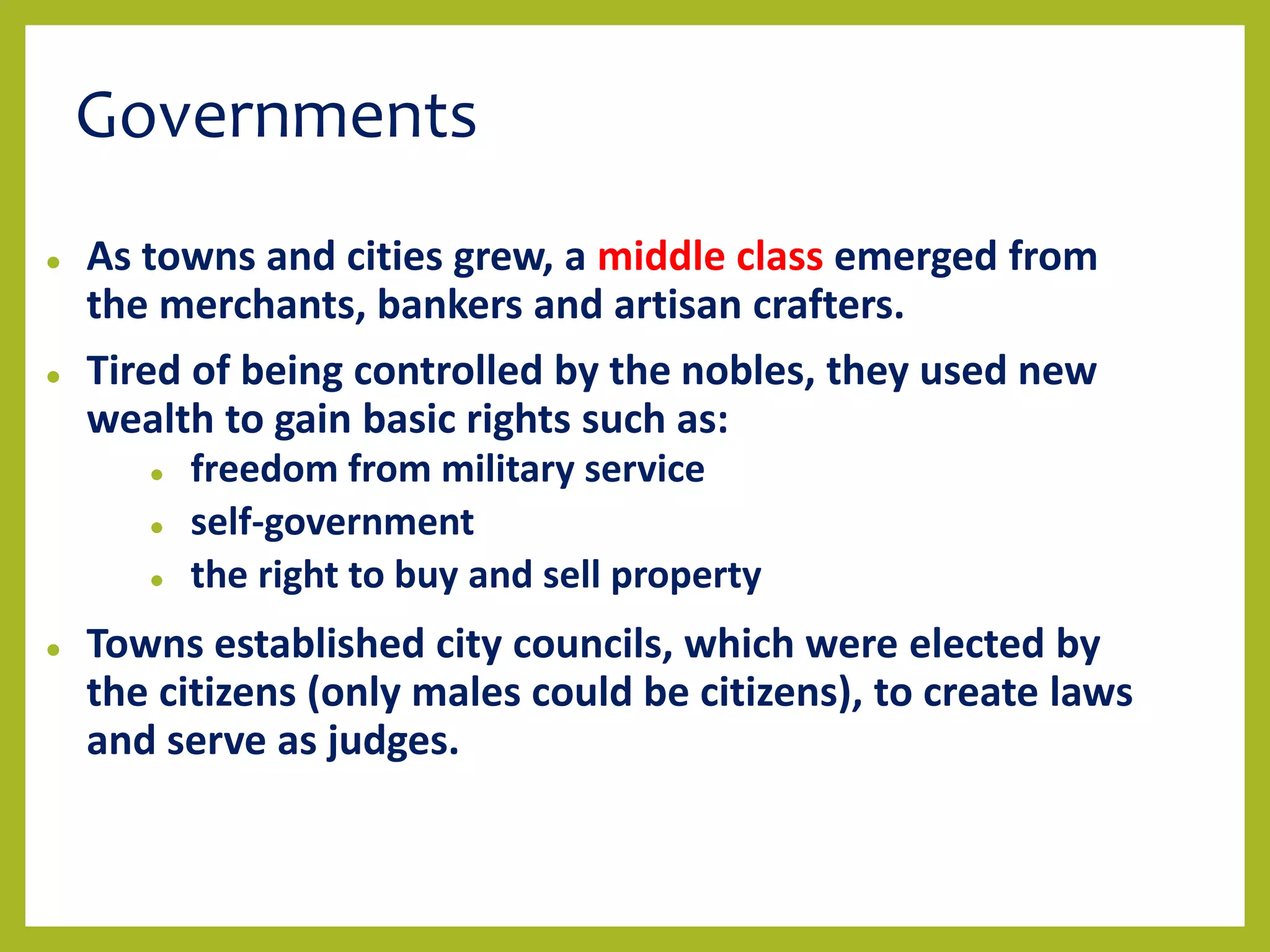 The growth of towns and cities | PPTX
