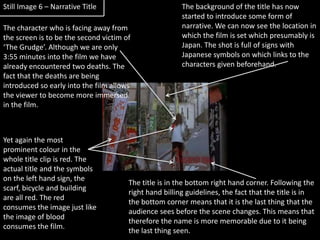 The grudge still image | PPTX | Horror | Genres