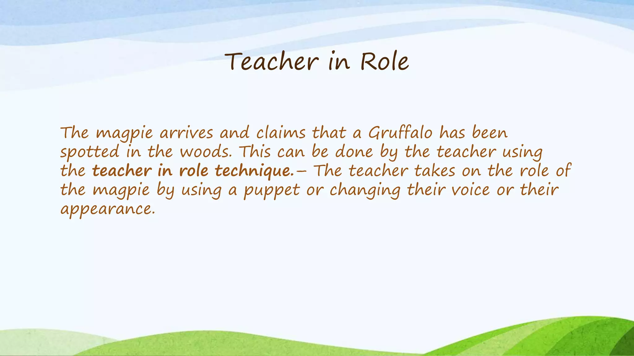 The Gruffalo drama workshop | PPTX