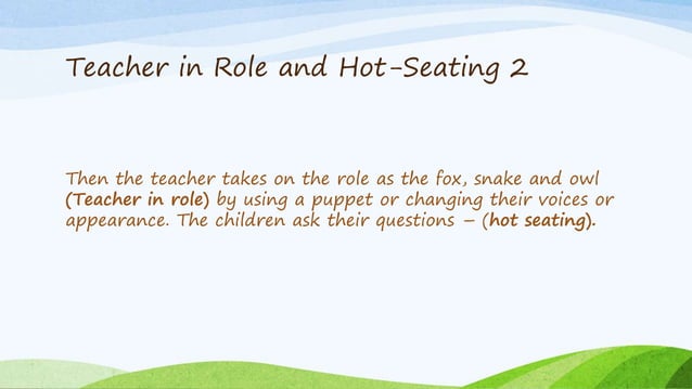 The Gruffalo drama workshop | PPTX | Woodworking | Arts and Crafts