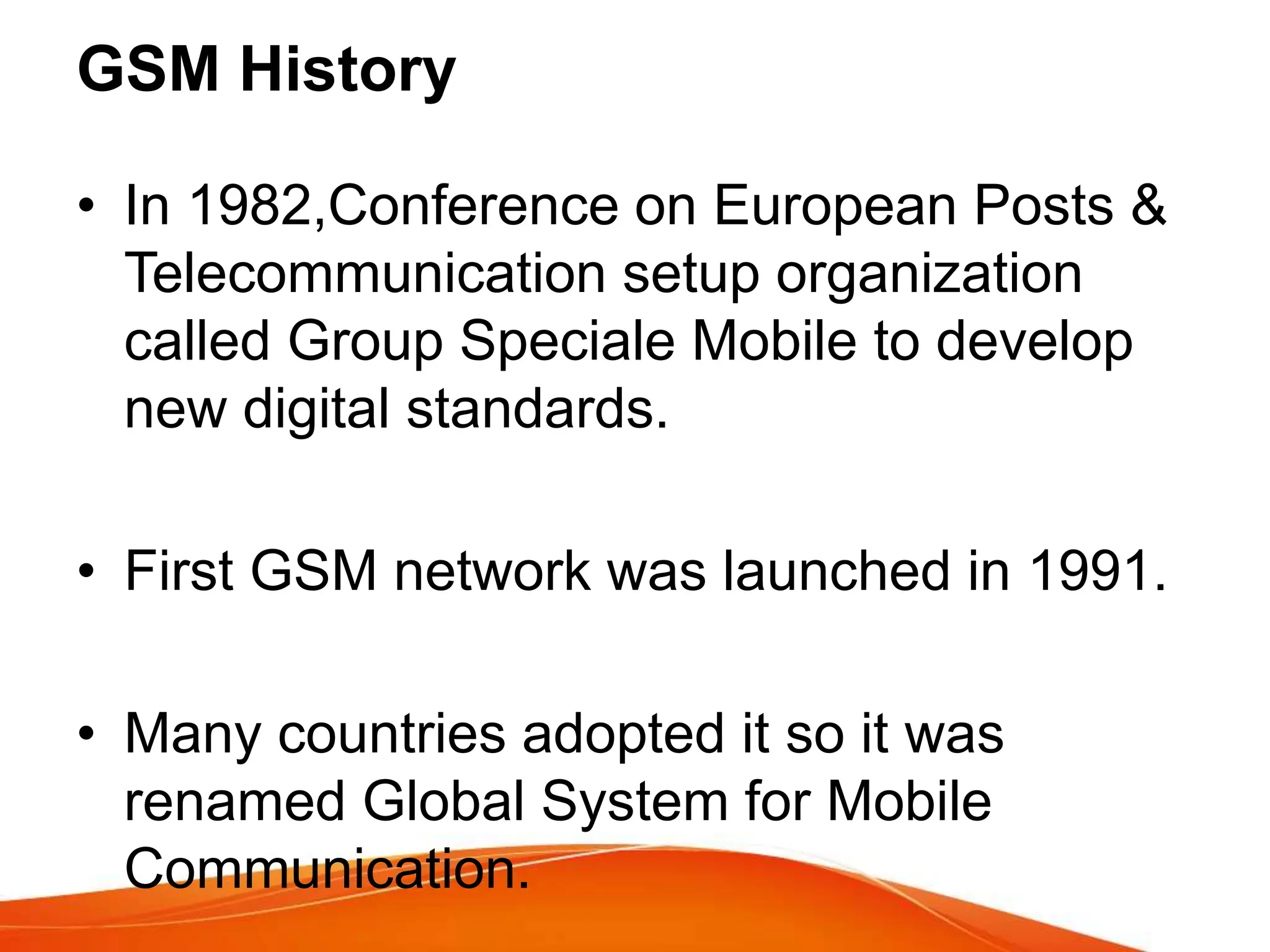 The GSM Technology | PPTX | Computer Networking | Computing