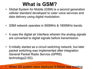 The GSM Technology | PPTX | Computer Networking | Computing