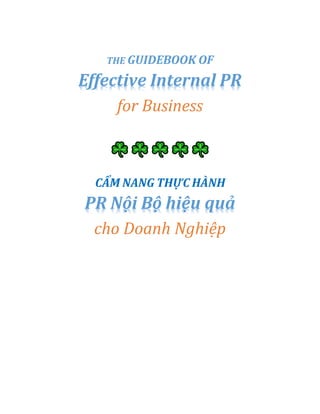 The guidebook of effective Internal PR | PDF