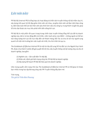 The guidebook of effective Internal PR | PDF