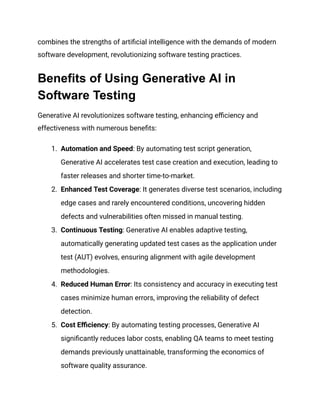 The Guide to Integrating Generative AI into Unified Continuous Testing ...