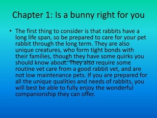 The guide to pet rabbits | PPT
