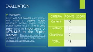 The guiding principles for teaching and learning mtb mle | PPTX